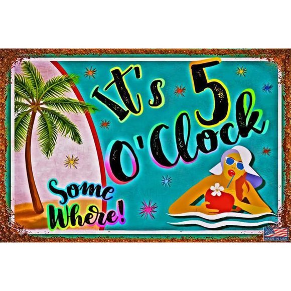 Alotaloha | Wall Decor | 8x2 All Weather Metal Sign Tiki Bar ...